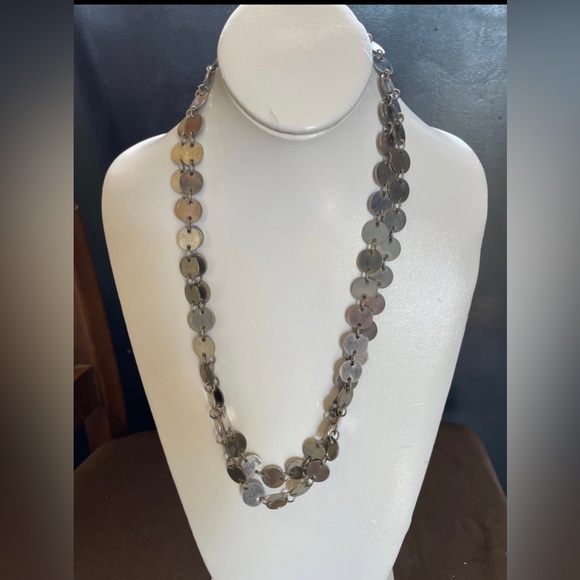 Jewelry | Super Long Silver Disc Gypsy Necklace | Poshmark